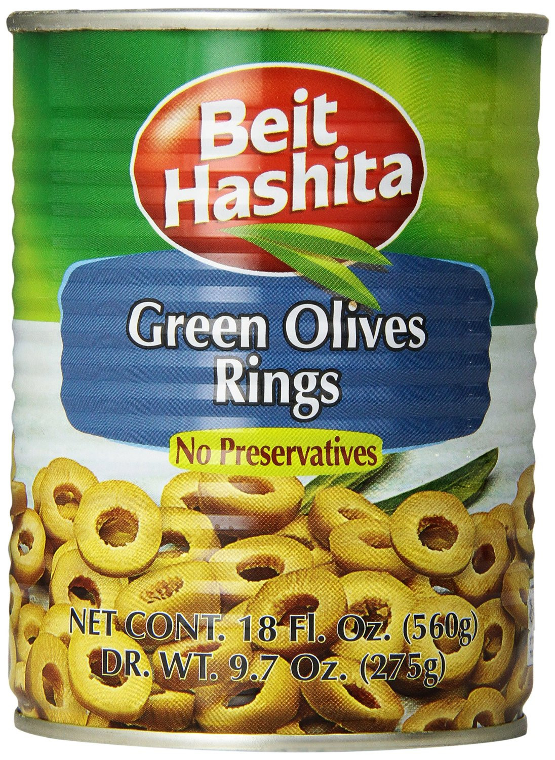 Green Olive Rings - Beit Hashita 19.7oz - Groceries By Israel
