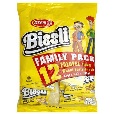 Falafel Flavored Bissli - Family Pack 12 Bags - Groceries By Israel