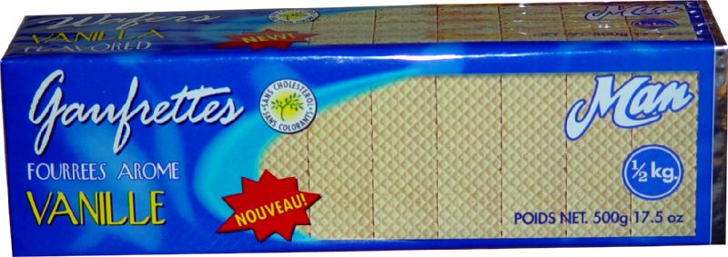 Vanilla Flavored Wafers - Man - Groceries By Israel